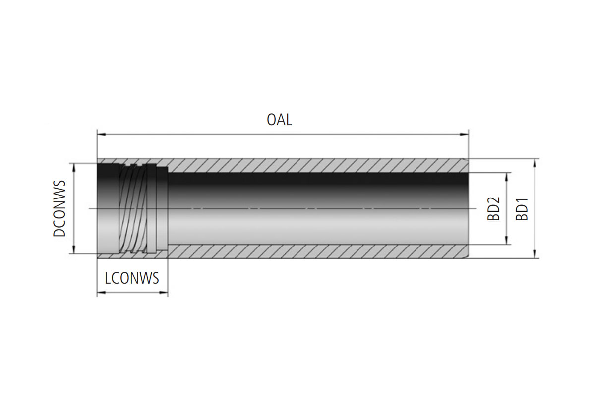Drill tube Type 45 45-0210 – botek